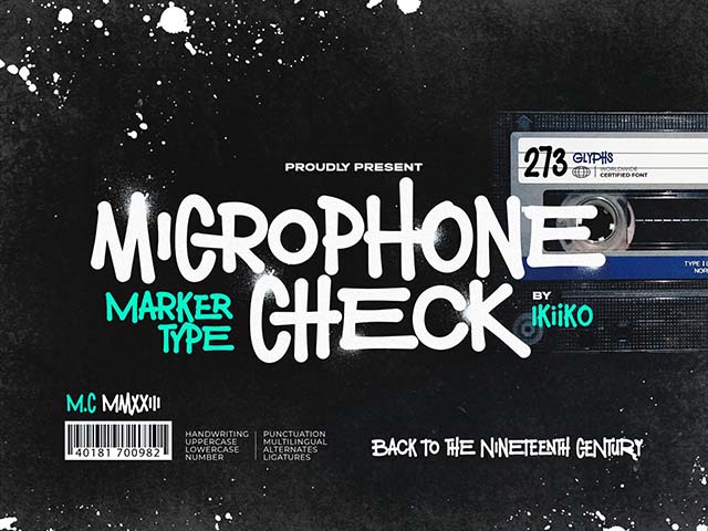 Microphone Check: Marker Font