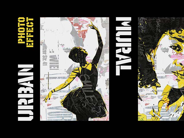 Urban Mural Poster Effect