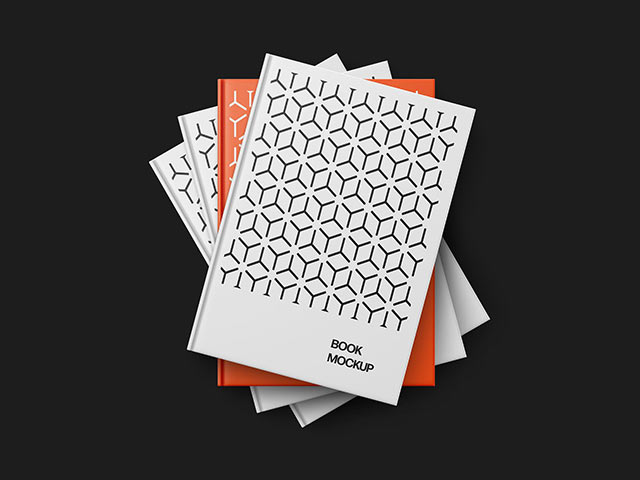 Piled Up Books Mockup