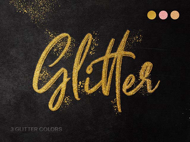 Fancy Glitter Text Effect