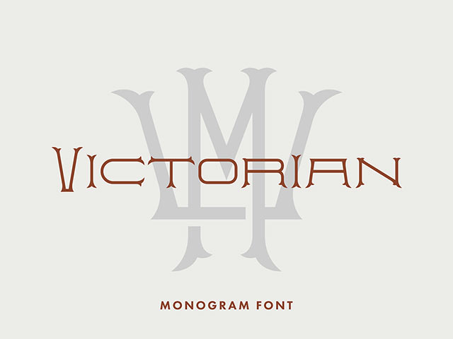Victorian Monogram Font