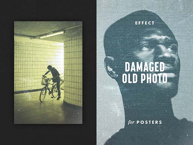 Damaged Photo Poster Effect