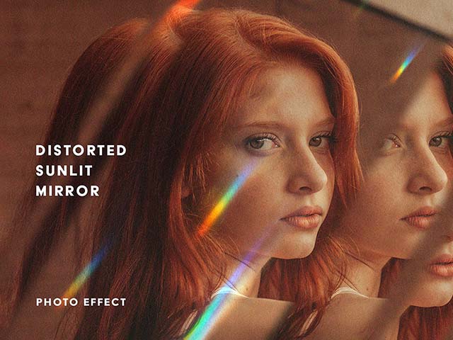 Distorted Sunlit Mirror Effect