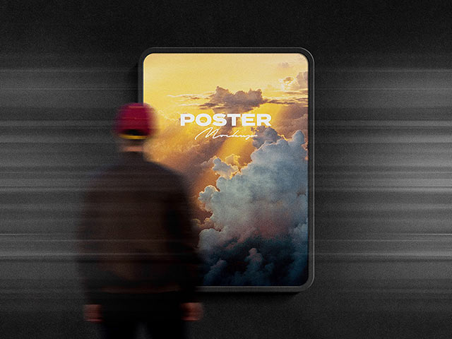 Metro Station Poster Mockup