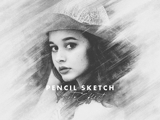 Smudged Pencil Sketch Photo Effect