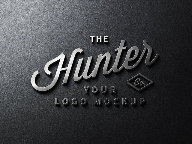 Download Steel Signage Logo Mockup