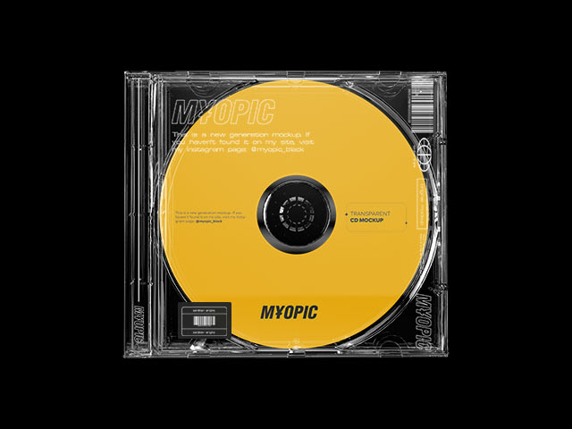 Transparent CD Mockup
