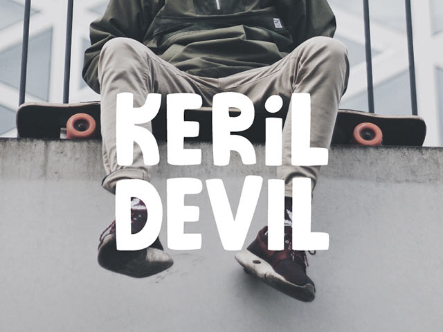 Keril Devil display sans serif typeface