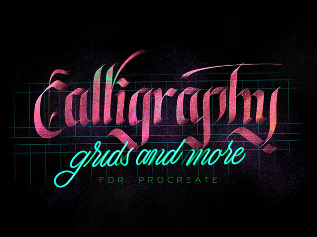 Procreate brushes for typography & lettering