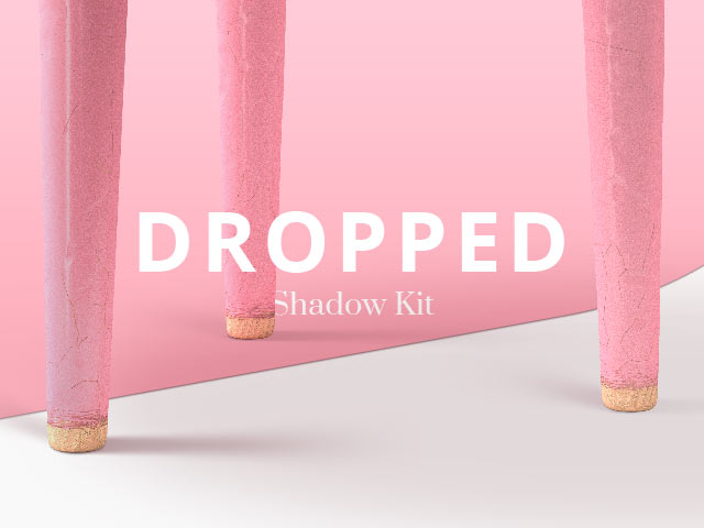 Dropped shadow template: download graphics kit