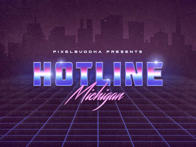 Hotline Miami retro text effect: free download