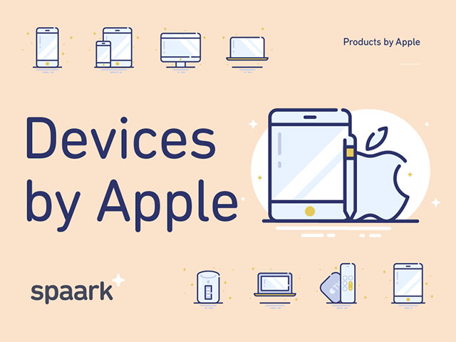 Tech icons set — gadgets & devices