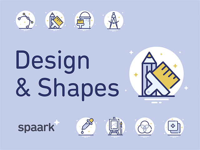 Design flat icon set — download AI, EPS, SVG, PNG