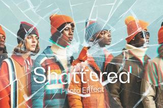 Smashed Glass Photo Effect