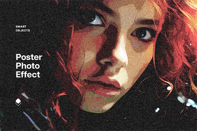 Noise Halftone Photo Effect