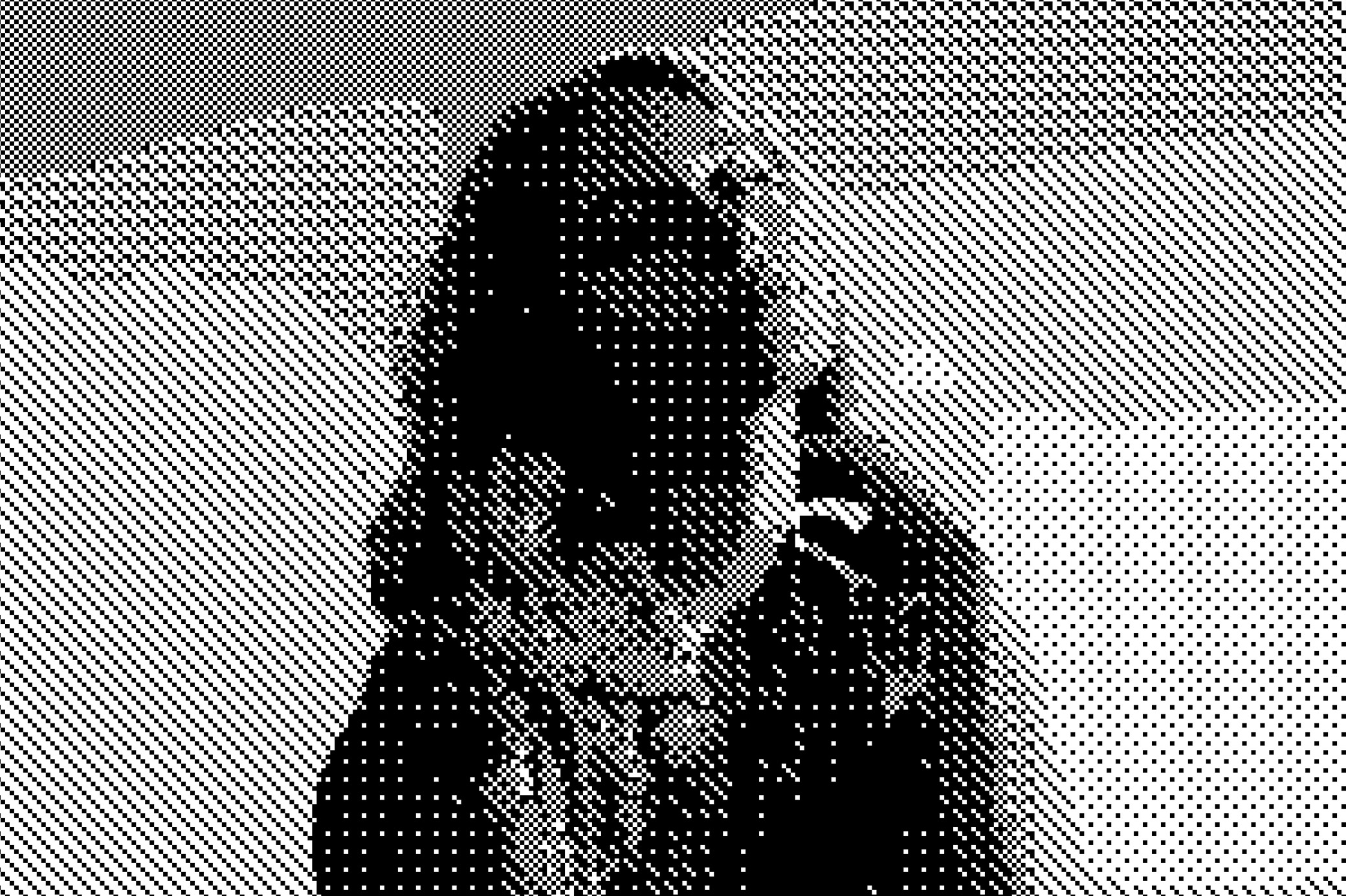 Dithering Bitmap Photo Effect