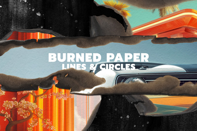 Burned Paper Lines & Circles