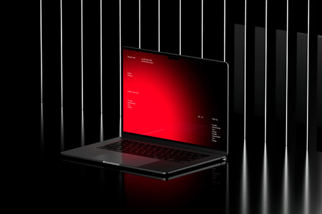 RED MacBook Air Mockup Vol.1
