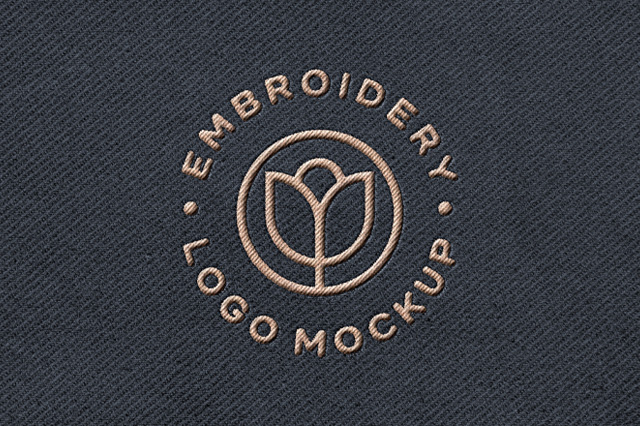 Stitching Embroidery Apparel Mockup