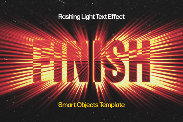 Rushing Light Text Effect