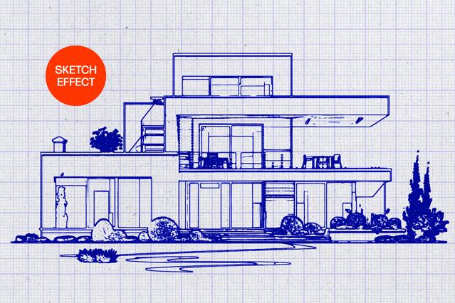 Pen Sketch Photo Effect