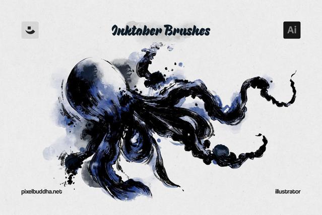 Inktober Illustrator Brushes