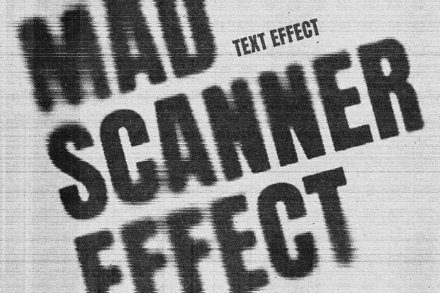 Mad Scanner Text Effect