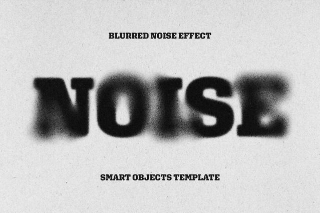 Blurred Noise Text Effect