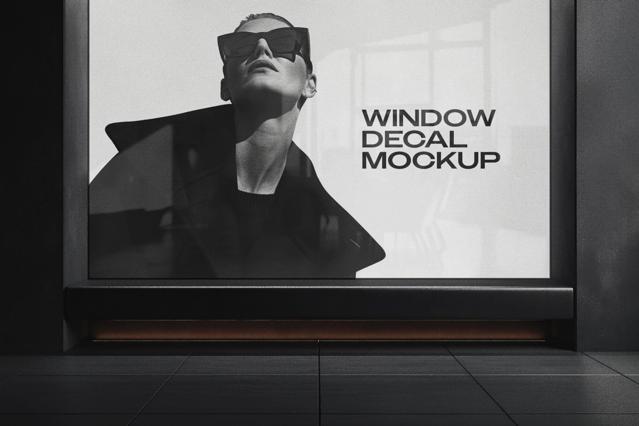 Window Decal Mockup