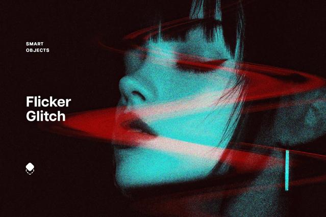Flicker Glitch Photo Effect