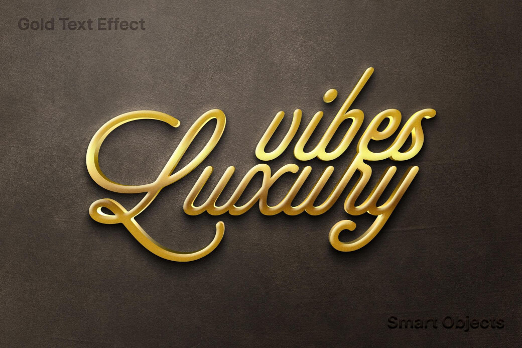 Golden Text For Photoshop Gold Text Effect PSD File | PSDDude