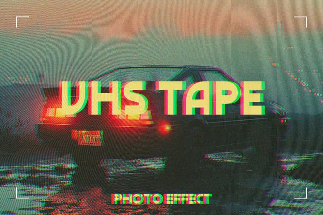 Download Vintage VHS Tape Photo Effect