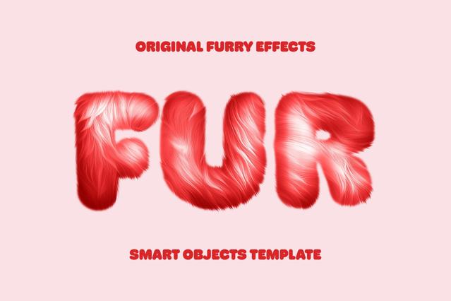 Download Soft Furry Text Effect