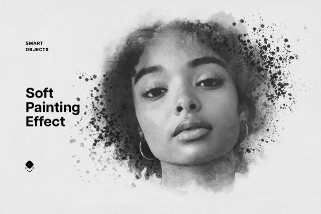 Soft Ink Painting Photo Effect