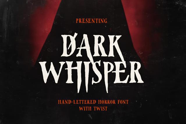 Dark Whisper — Serif Horror Font