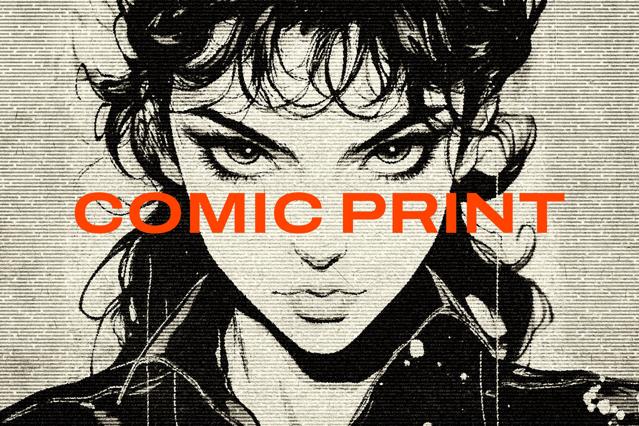 Authentic Comic Print Effect
