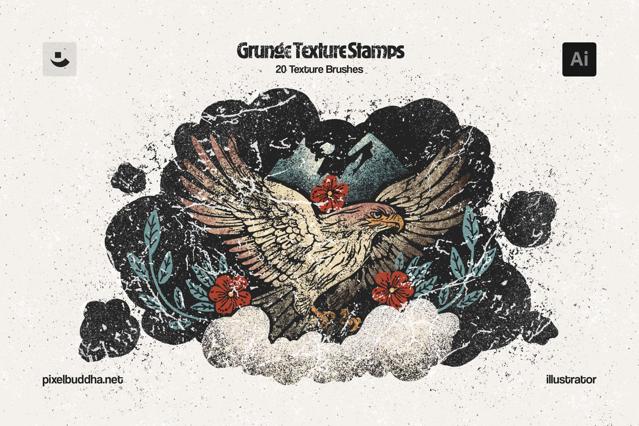 Download Grunge Stamp Illustrator Brushes