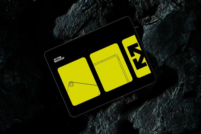 Download Black Rock iPad Mockup