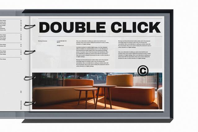 Open Binder Box Mockup