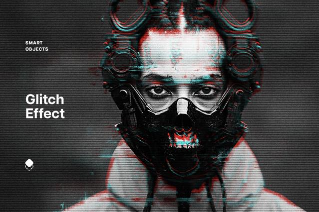 Download Glitching Monitor Photo Effect