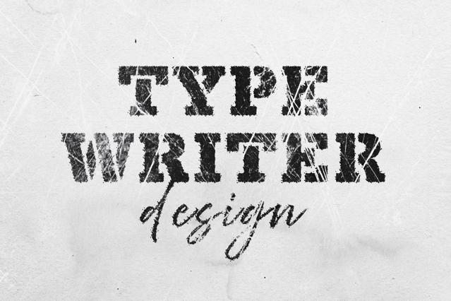 Worn Inky Stamp Text Effect