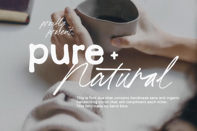 Pure Nature — Organic Font Duo