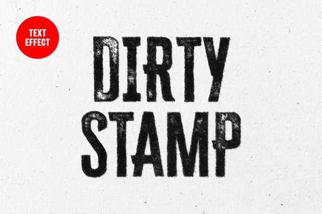 Dirty Stamp Text Effect