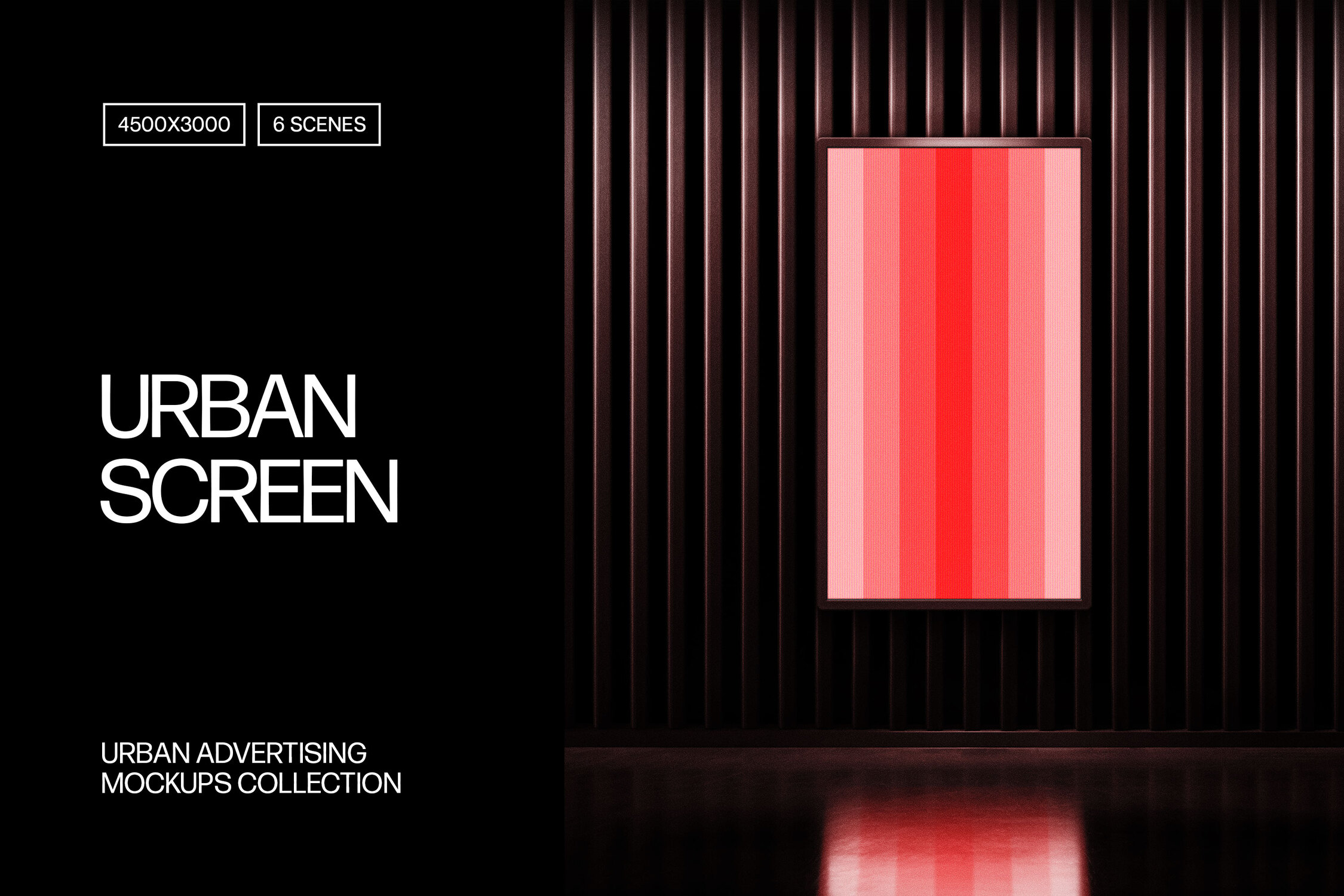 Glowing Screen Mockups Set