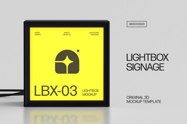Original Lightbox Signage Mockup