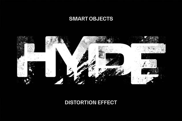 Hyped Gritty Distortion Text Effect