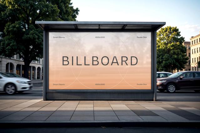 Download Bus Stop Banner Mockup