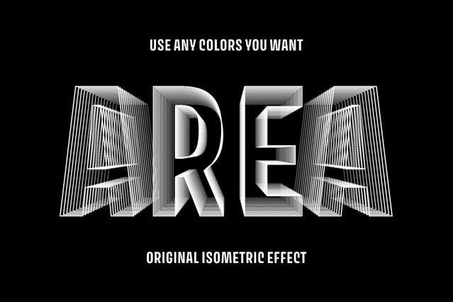 Isometric Text Effect
