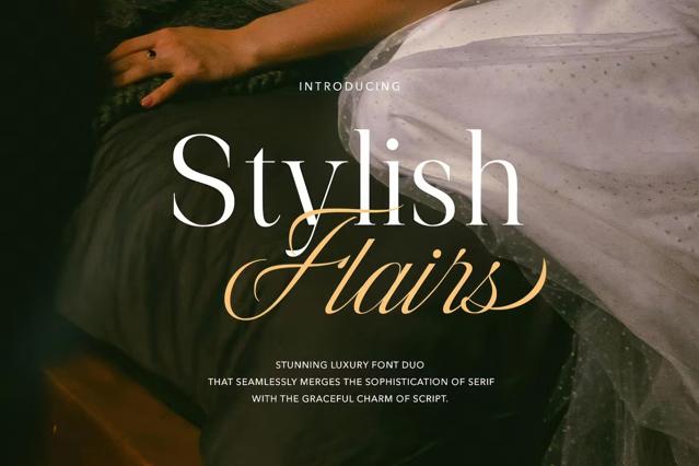 Stylish Flairs — Luxury Font Duo