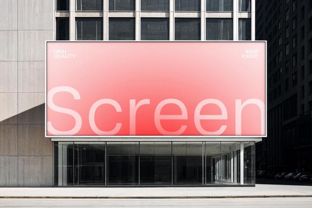 Download Large Outdoor 21:9 Screen Mockup